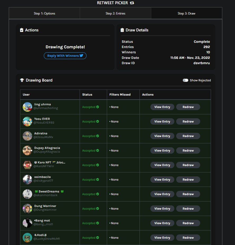 If you followed my $DICE call, you're up 5x 🎲 To celebrate, let's do a ...