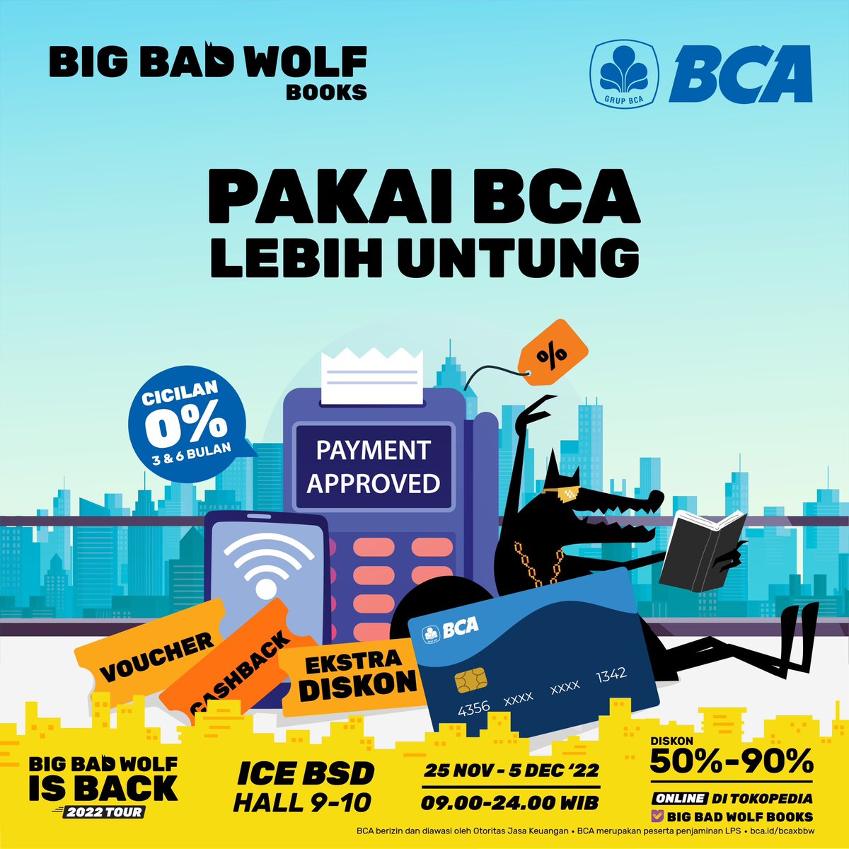 Big Bad Wolf Indonesia on Twitter: "PAKAI BCA LEBIH UNTUNG! Yuk nikmati berbagai promo menarik ...