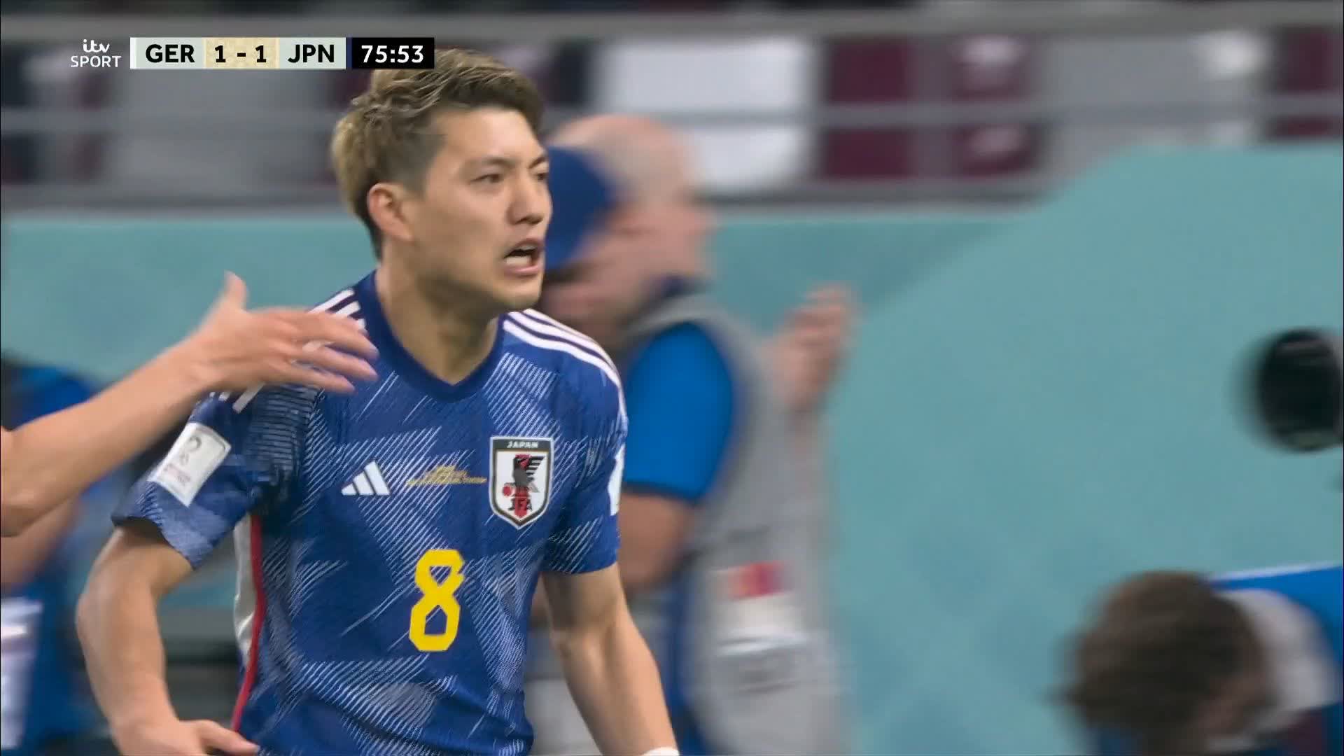 ITV Football on Twitter: "RITSU DOAN DRAWS JAPAN LEVEL WITH GERMANY 🇯🇵🙌 #ITVFootball | # ...