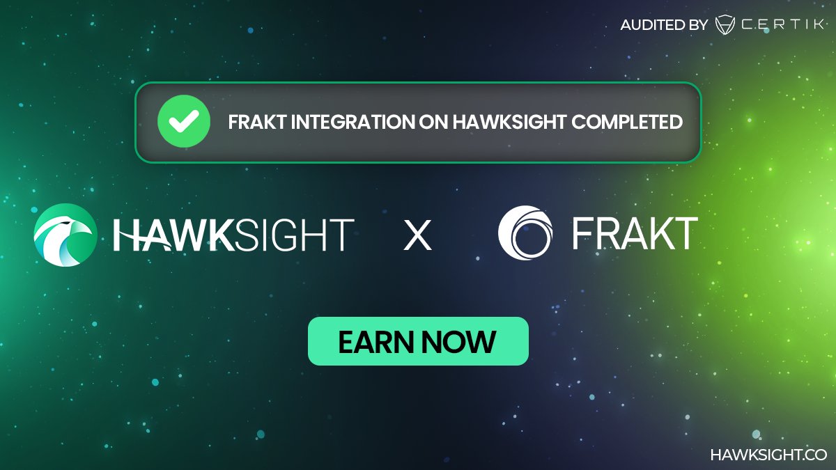 Hawksight | PFP upgrade soon 👀 on Twitter: "🤝Frakt is now integrated with Hawksight @Frakt_HQ is ...