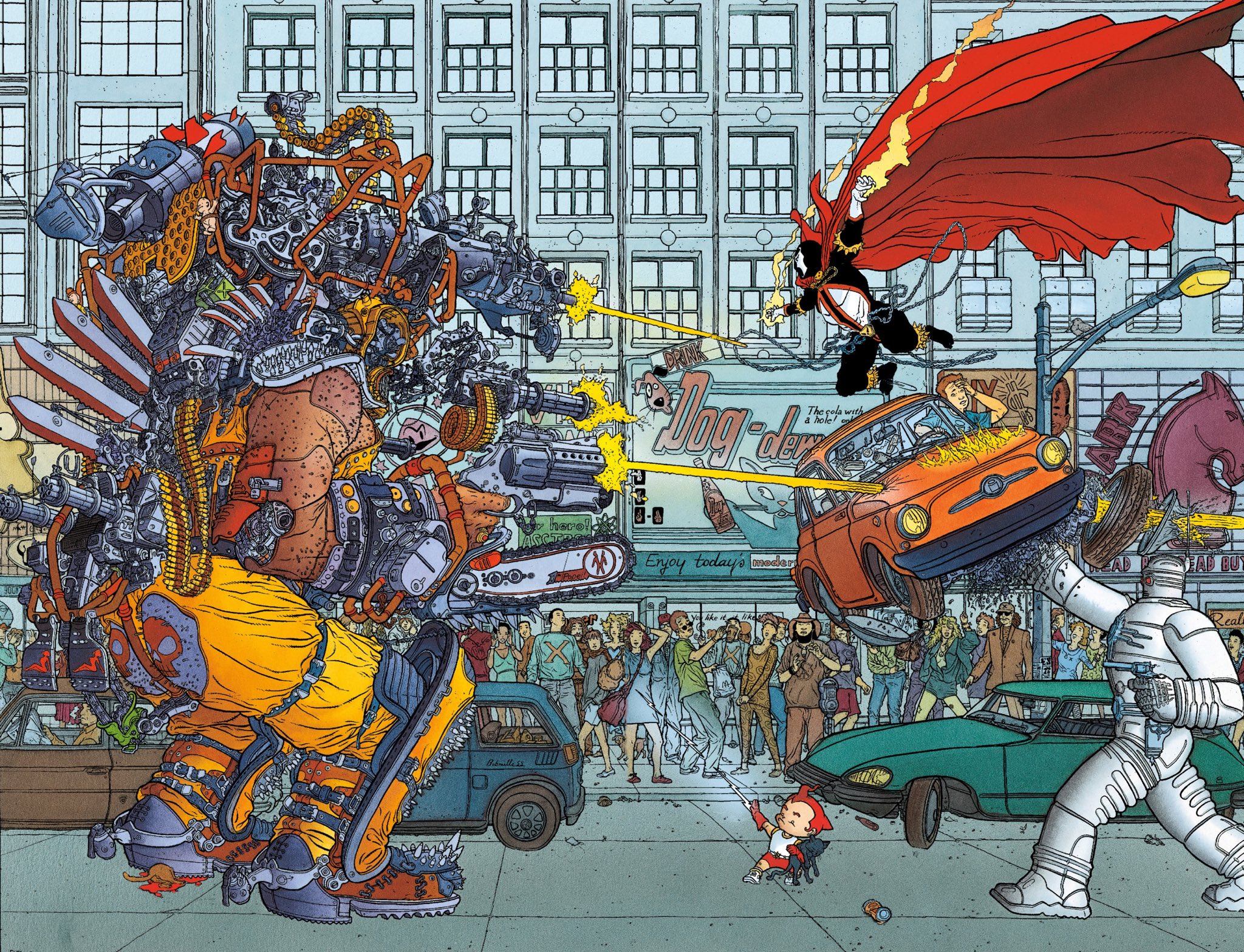 Daily Spawn Archive on Twitter: "Spawn & Big Guy and Rusty the Boy Robot pin-up (1993). Art by ...