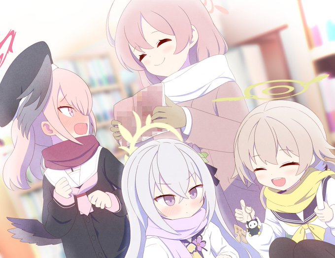 「koharu (blue archive) blush」Fan Art(Popular)｜6pages