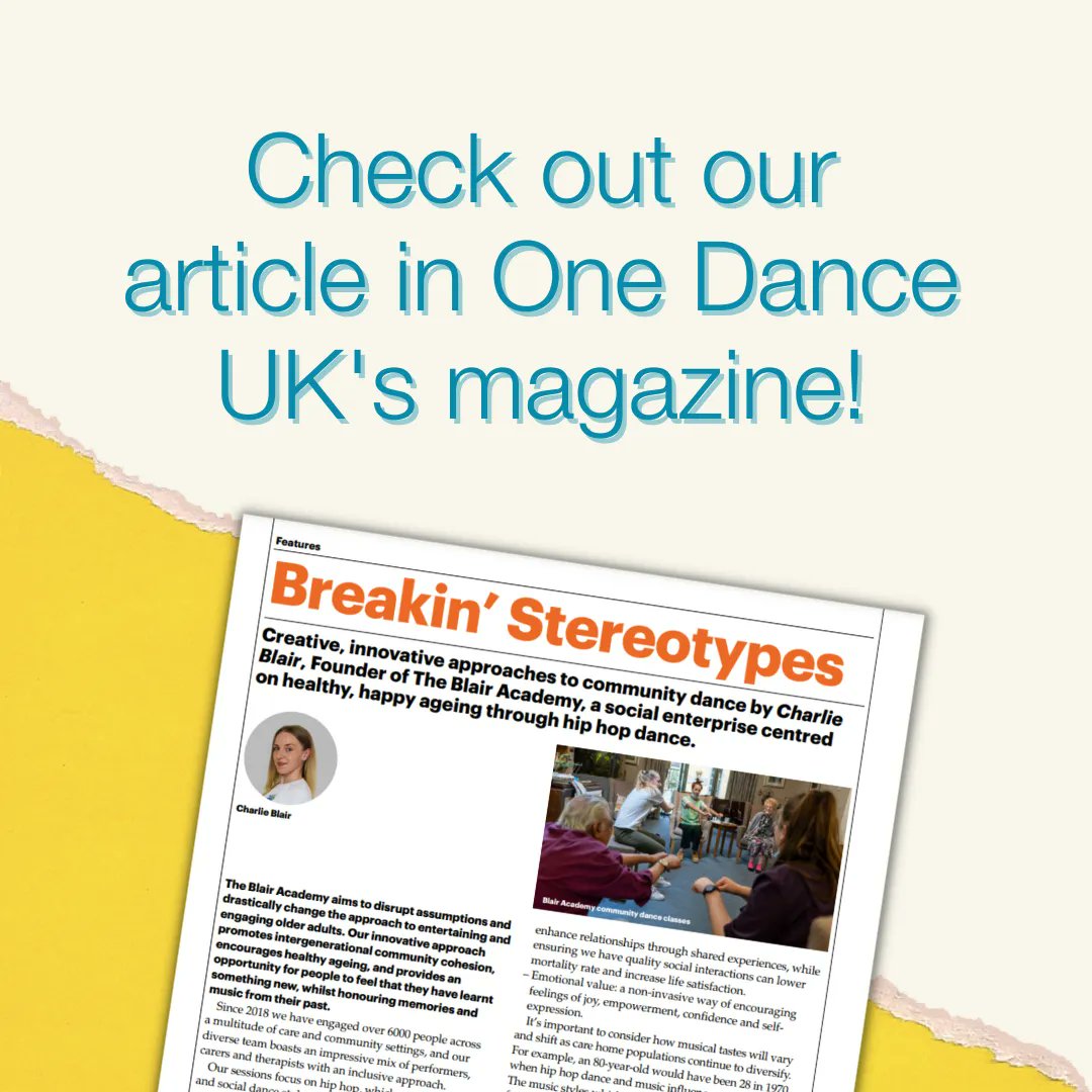 The Blair Academy on Twitter: "@onedanceuk has featured us in their magazine! Read the full ...