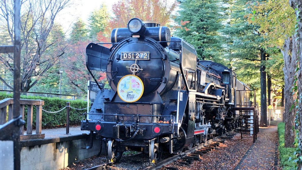 HARAGUCHI Naoyuki on Twitter: "世田谷公園内､蒸気機関車･静態保存車両 ｢ D51 ･ 272号機 ｣ ( 門デフ ) #蒸気機関車 ...