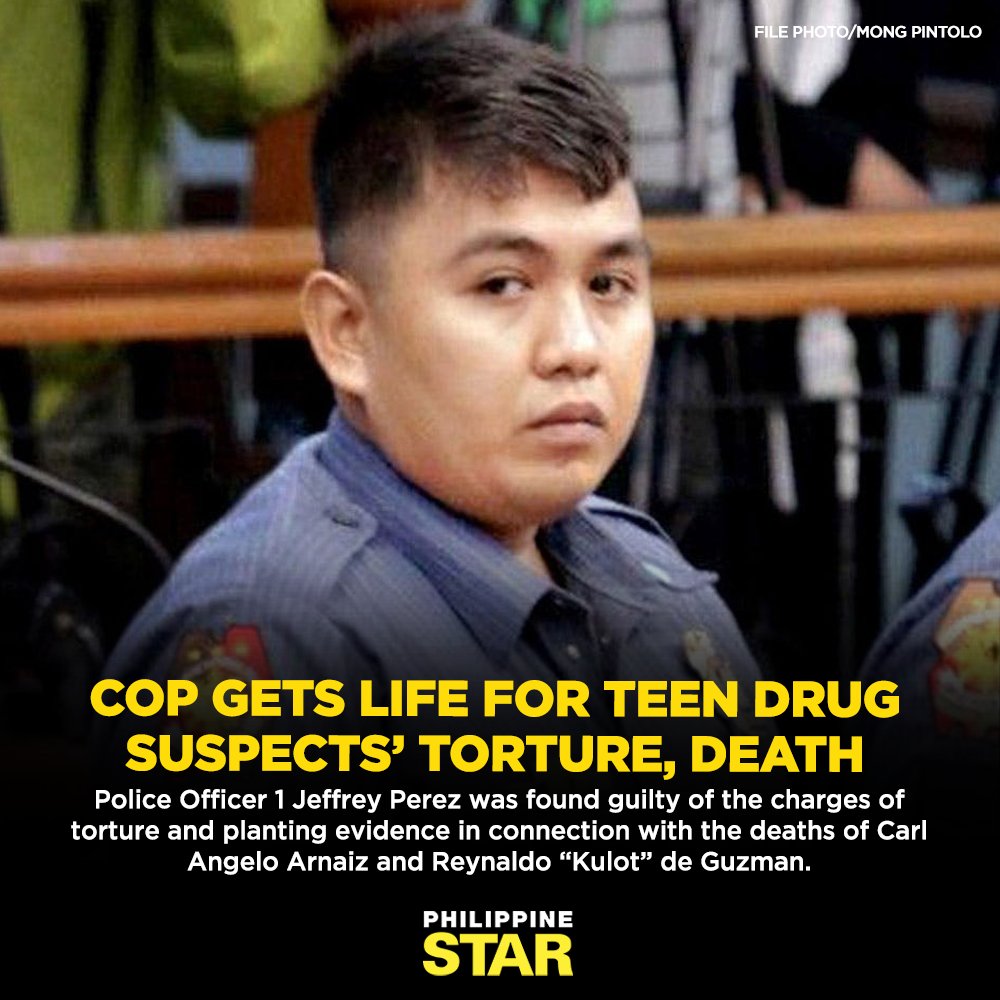 The Philippine Star On Twitter Police Officer 1 Jeffrey Perez Was