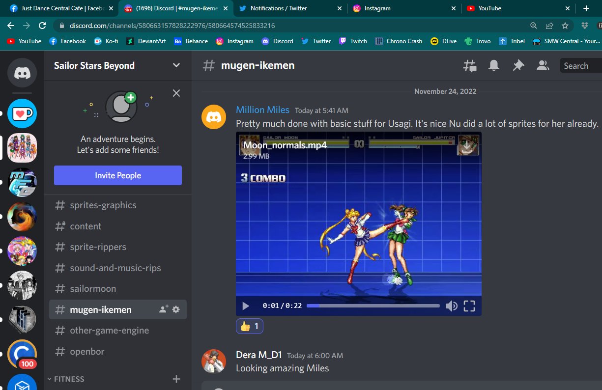 Sailor Stars Beyond on Twitter: "Got a surprise from one of our Mugen coders. Haven't downloaded ...