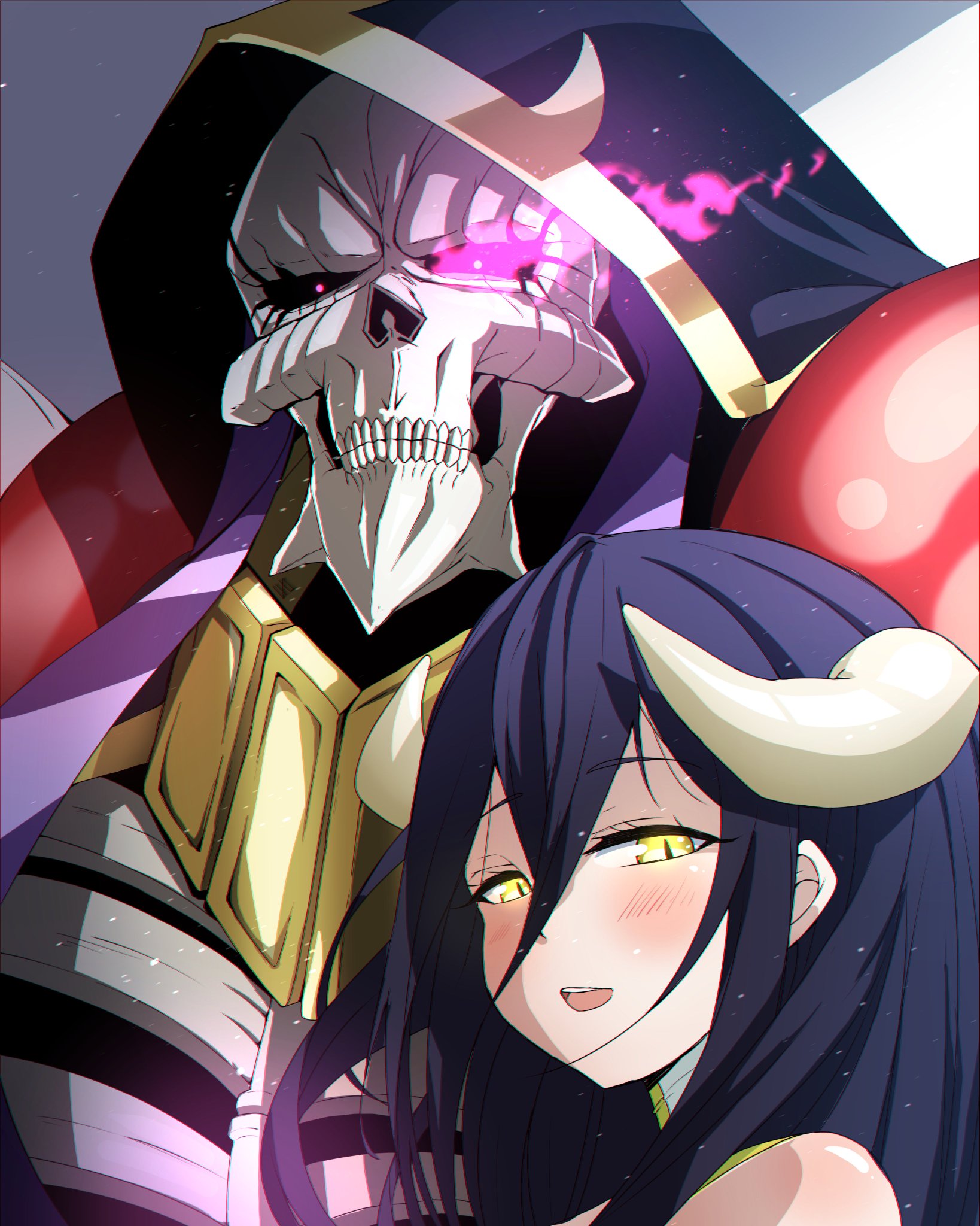 Overlord - Fanart on Twitter: "Ainz x Albedo #Overlord #Ainz #Albedo #Fanarts https://t.co ...