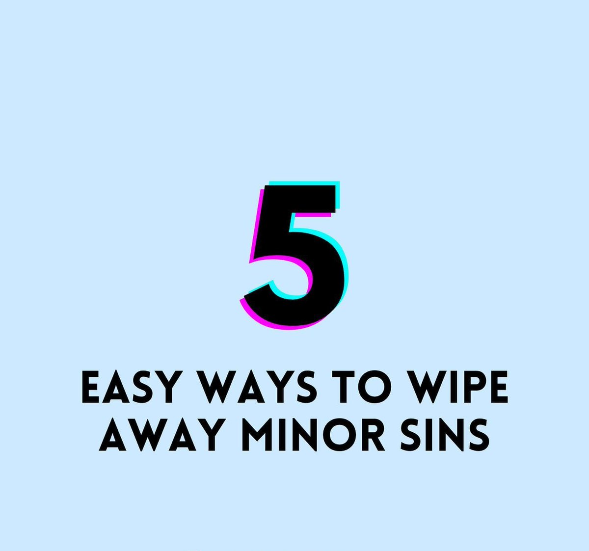 5 Easy Ways To Wipe Away Your Minor Sins. Must Read 📚 - Thread from ...