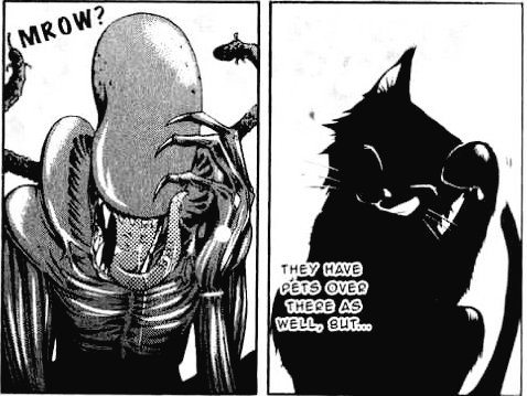 「hell's pets being a xenomorph alien ACTI」|iraの漫画