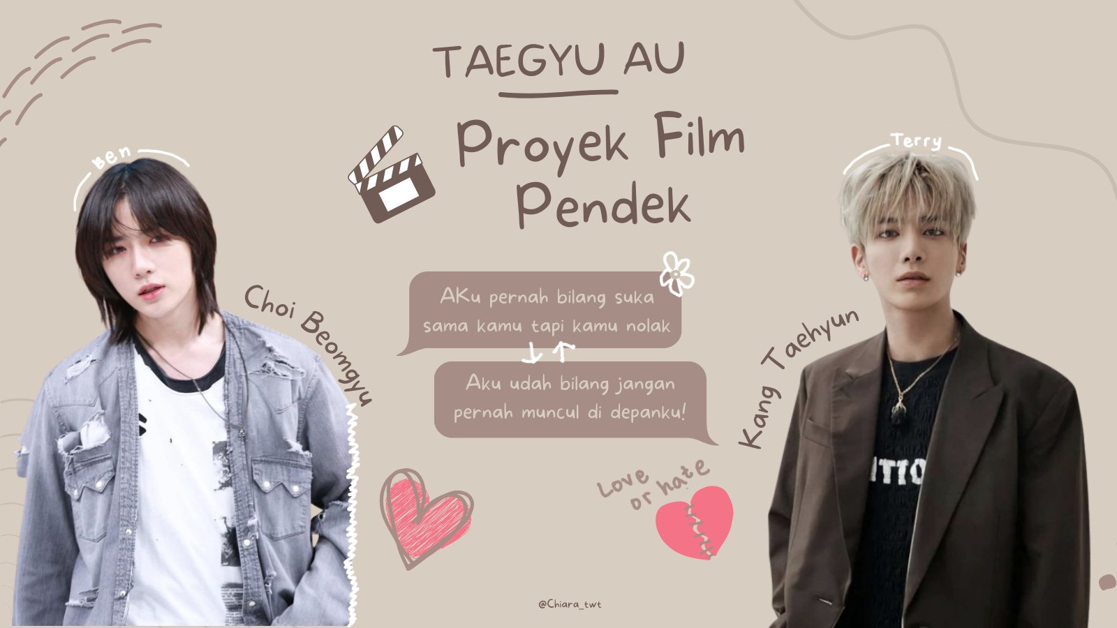Chiara 🐧 on Twitter: "Taegyu AU —Proyek Film Pendek https://t.co/BkKxGKmlMY" / Twitter