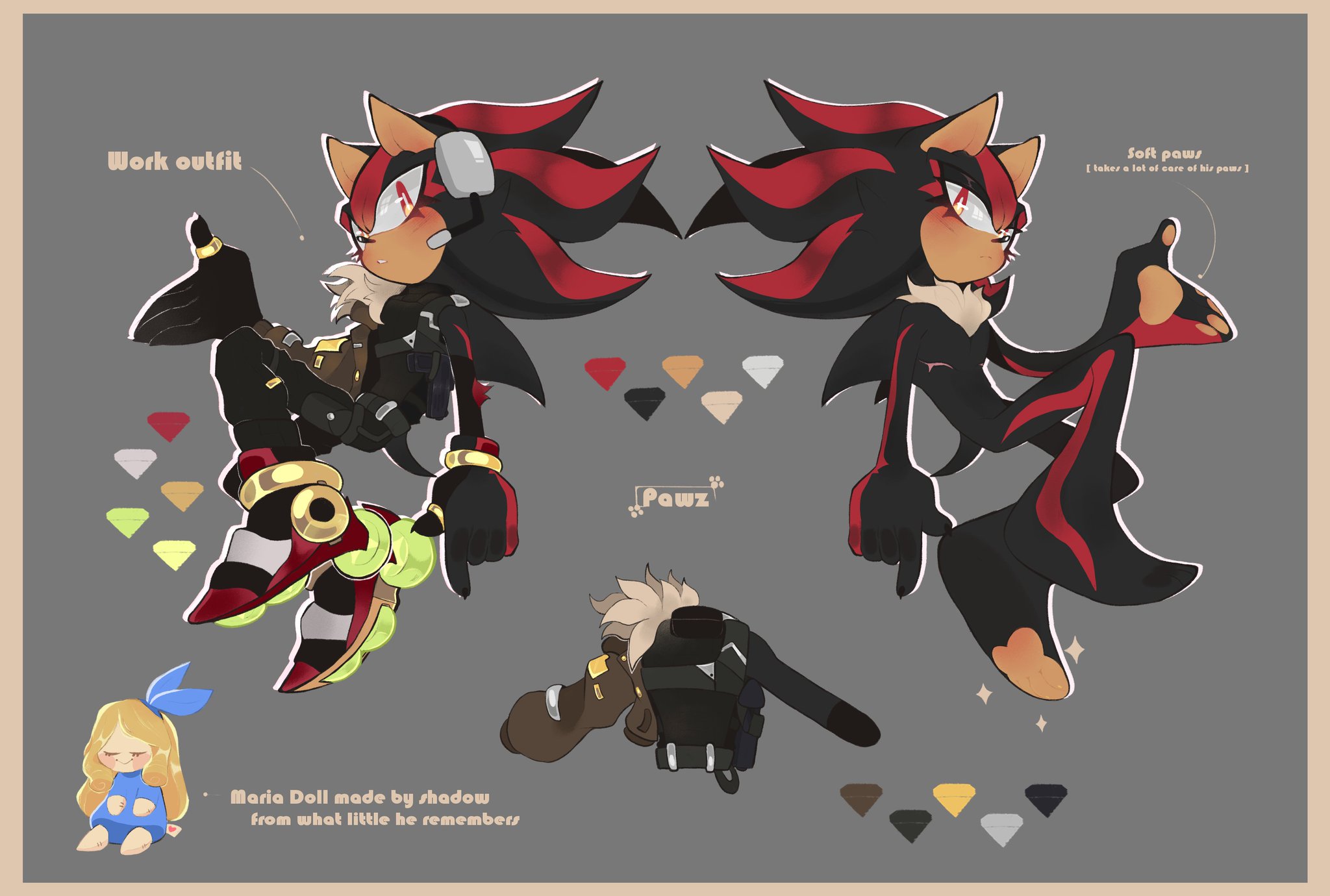 Respect the Pawz Fool on Twitter: "Updated Shadow Ref [2022] Its been a hot minute i drawn ...