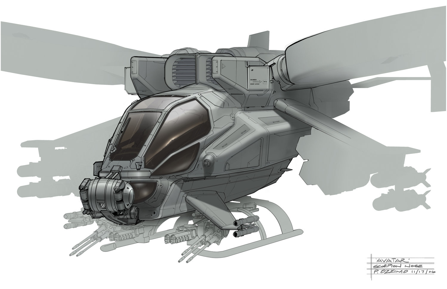 Helicopter Gunship Concept Art