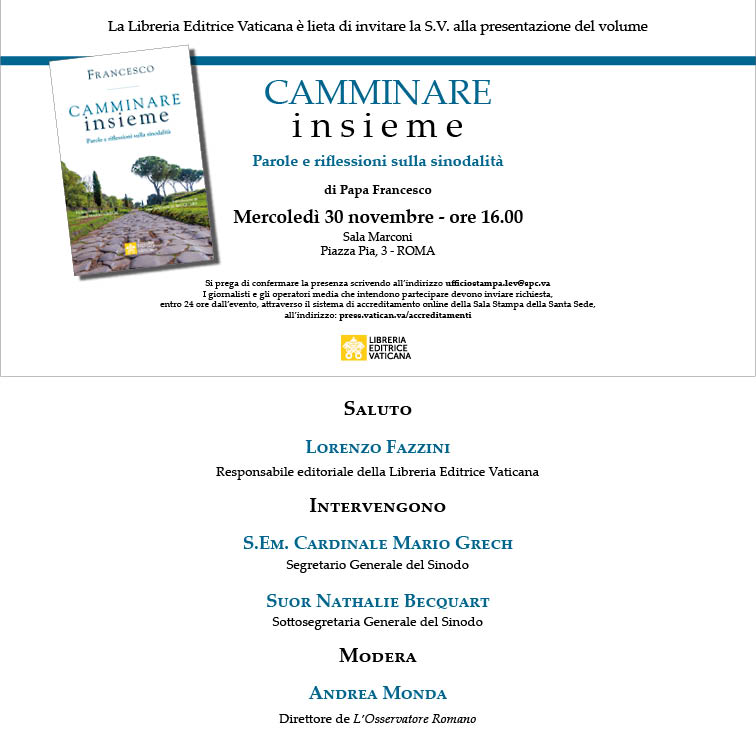 Synod.va on Twitter: "Walking together. Words and Reflections on Synodality by Pope Francis is ...