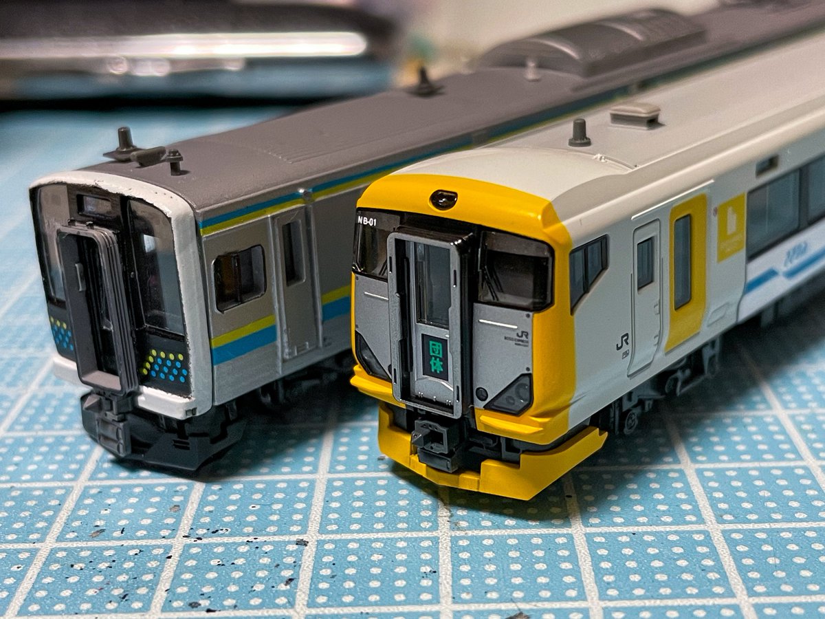 世田谷総合車輌センター【公式】 on Twitter: "RT @sazanami_255: E257系500番台わかしお・さざなみ50周年記念ラッピング完成！ KATOのE257に自作 ...