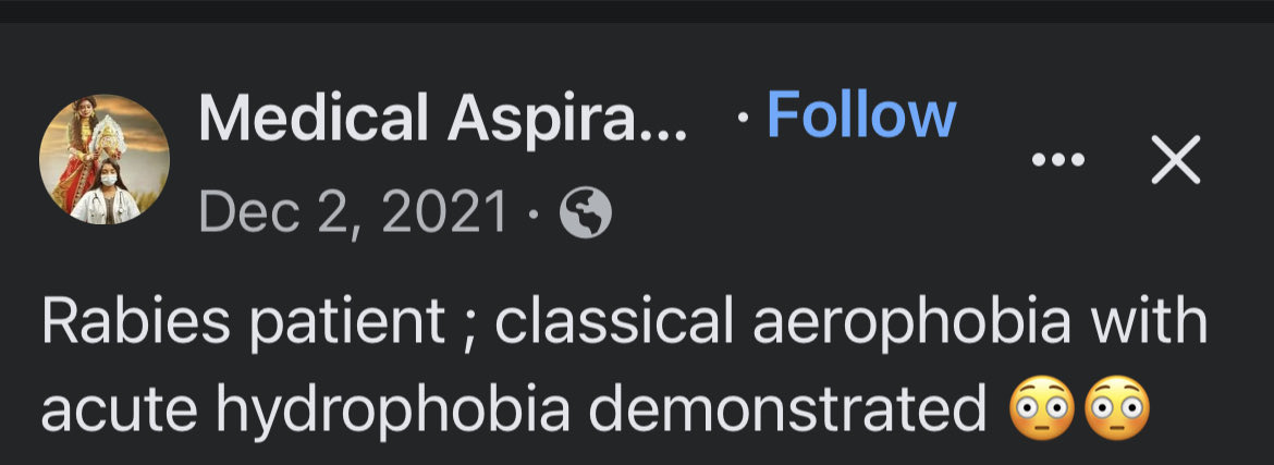 Aerophobia Rabies
