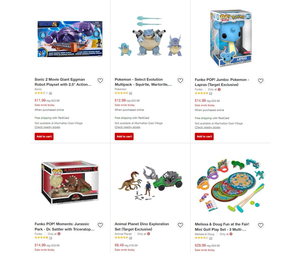 Wario64 on Twitter: "50% off select toys on Target DOTD https://bit.ly/3tVsEGT #ad"
