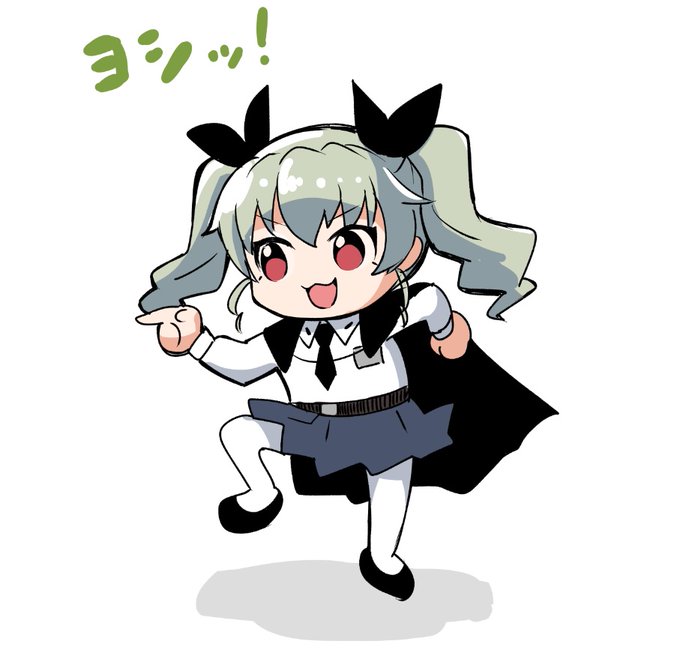 「anchovy (girls und panzer) chibi」Fan Art(Popular)