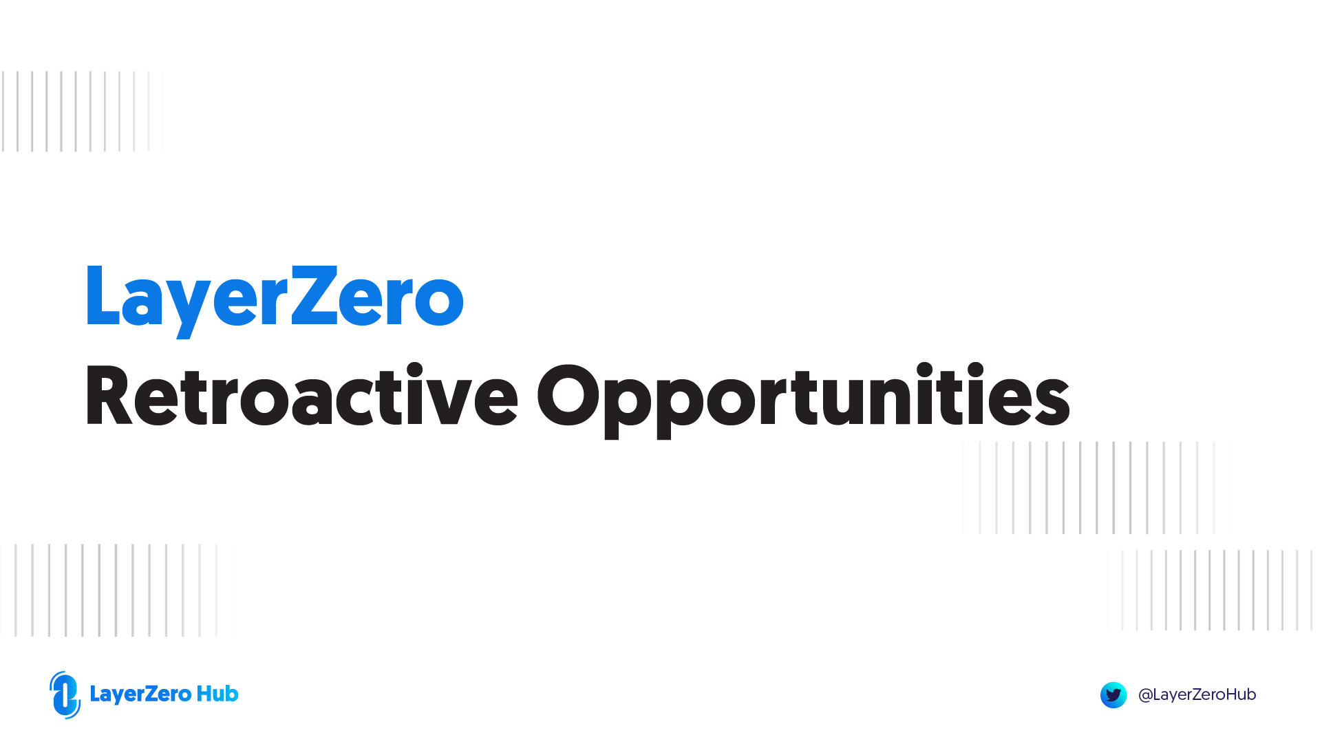 LayerZero Hub on Twitter: "This thread will provide you with a list of #retroactive projects ...