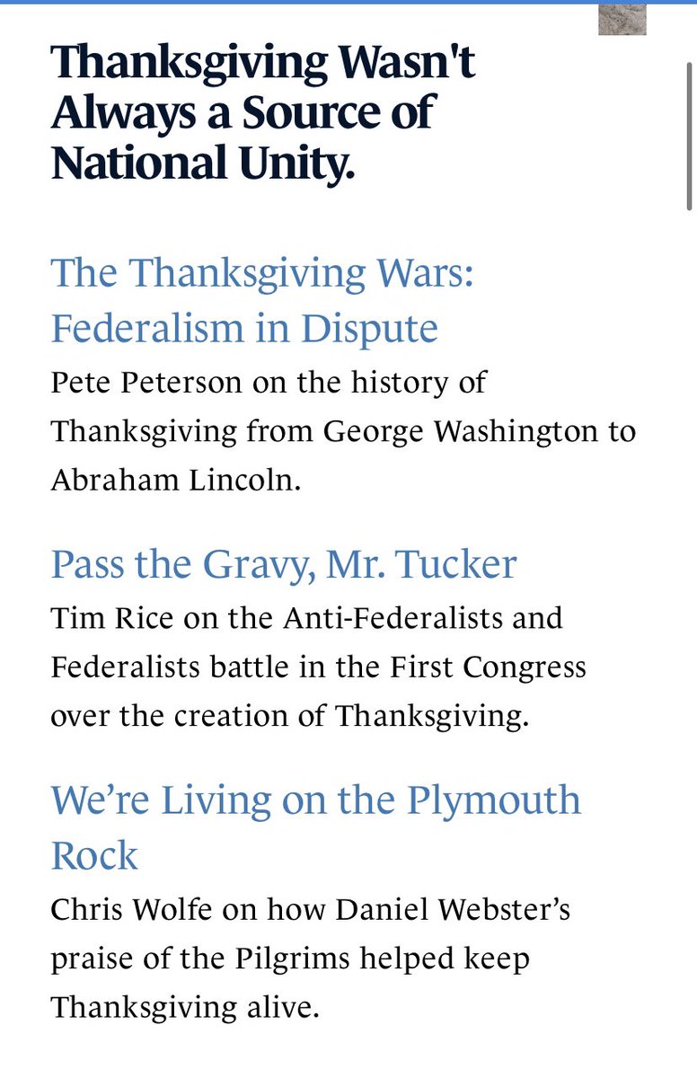 Read it. I talk about it and Thanksgiving today here: - Thread from ...
