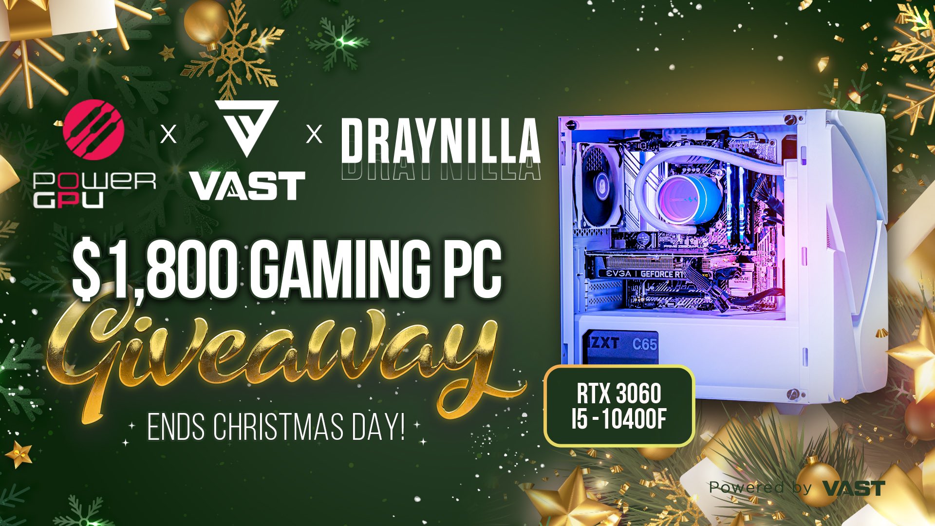 PowerGPU on Twitter: "Here is 2 of 6 PC giveaways! It’s an $1,800 RTX 3060 Gaming PC Giveaway ...