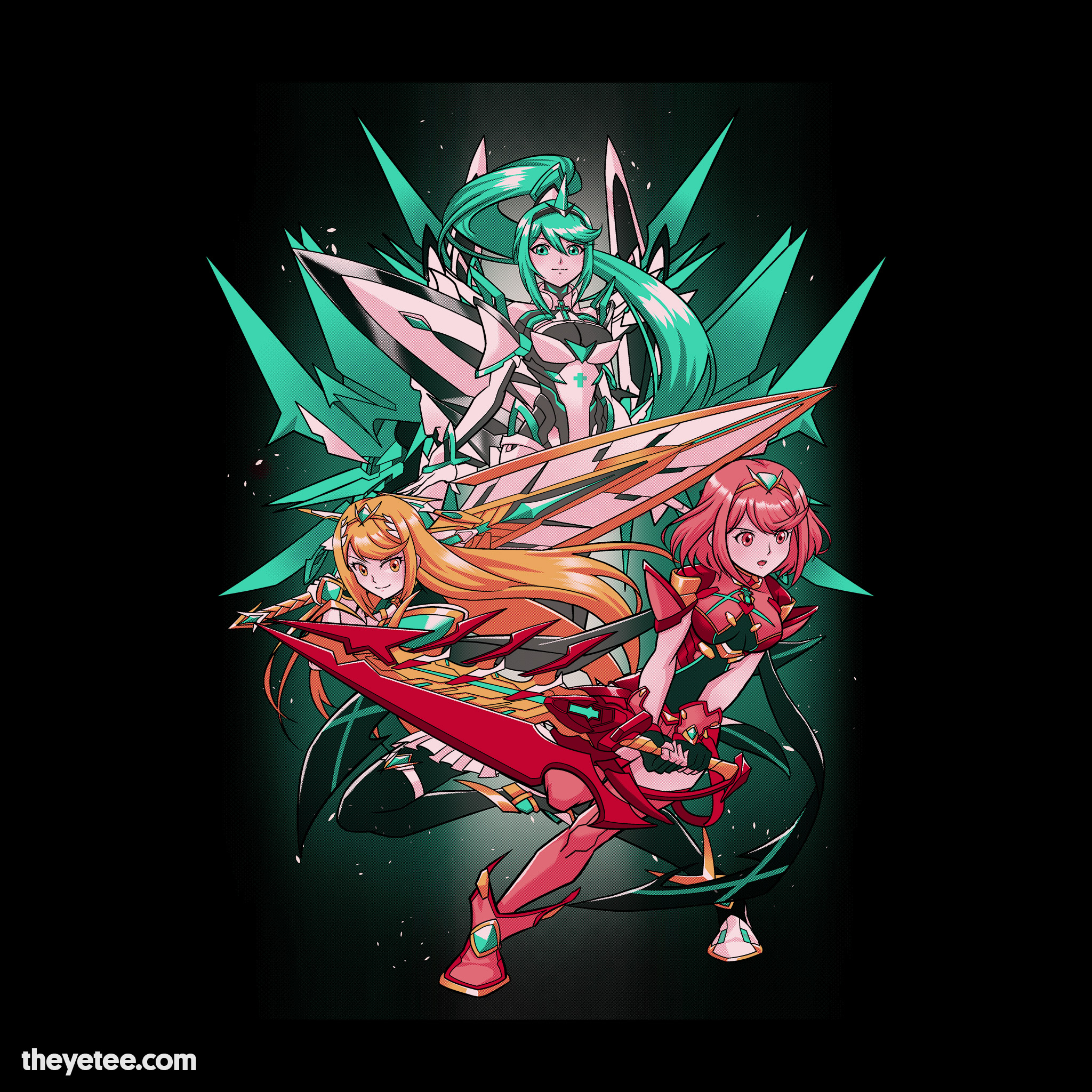 The Yetee 🌈 on Twitter: "Three swords are better than one! Designed by @CoinboxTees https://t.co ...