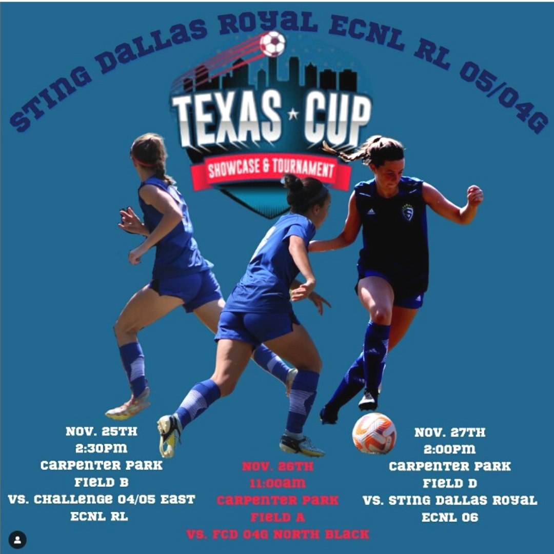 StingRoyalECRL04/05 on Twitter: "Updated Schedule...Texas Cup Thanksgiving Showcase!!! # ...