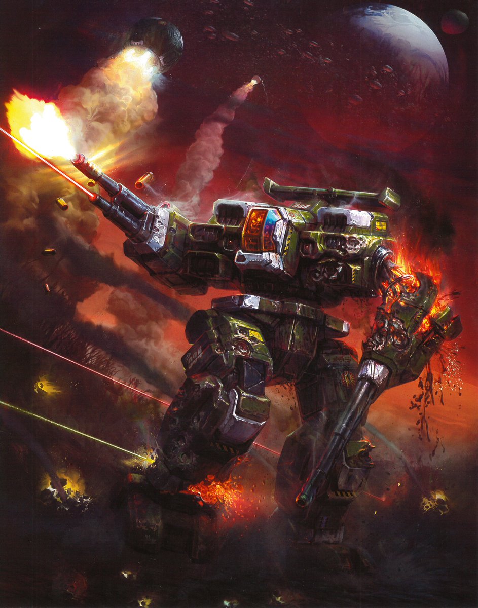 Art of Battletech & Mechwarrior on Twitter: "Rifleman artwork by Marco Mazzoni from around 2018 ...