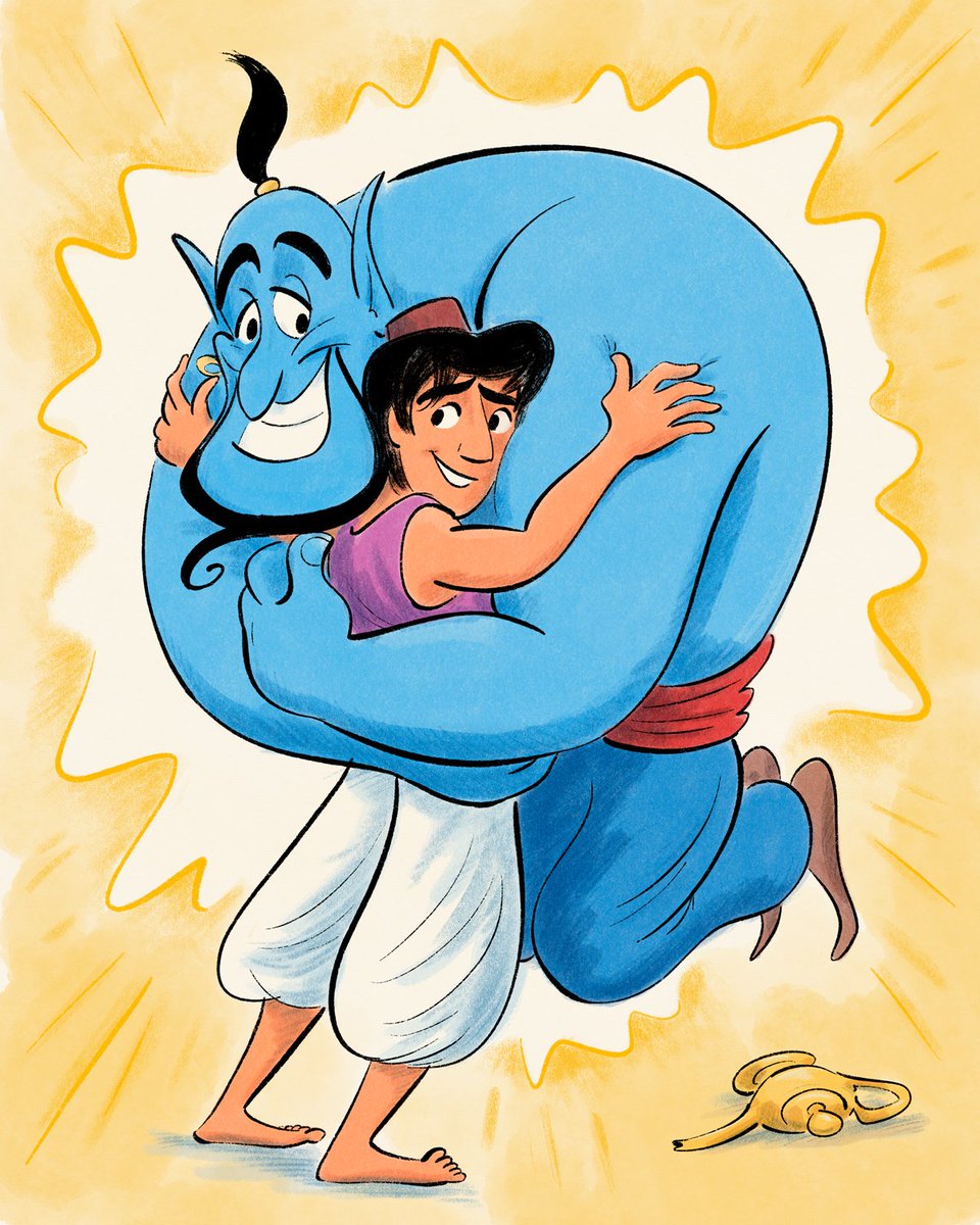 Aladdin Genie Hug