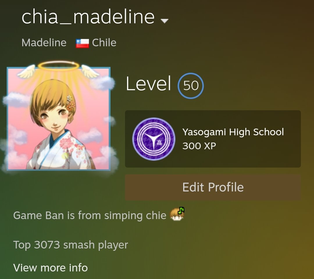 GoodGirlMadeline 🎄 on Twitter: "Absolute rare madeline steam profile post add me while you can ...