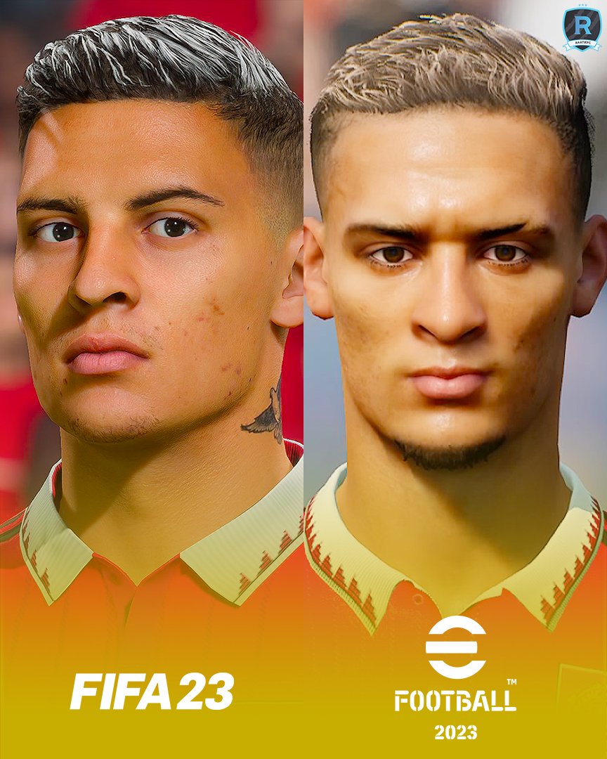 RaatjeFC on Twitter: "Antony: #FIFA23 vs #eFootball2023 Which gameface is better? 👇 https://t.co ...