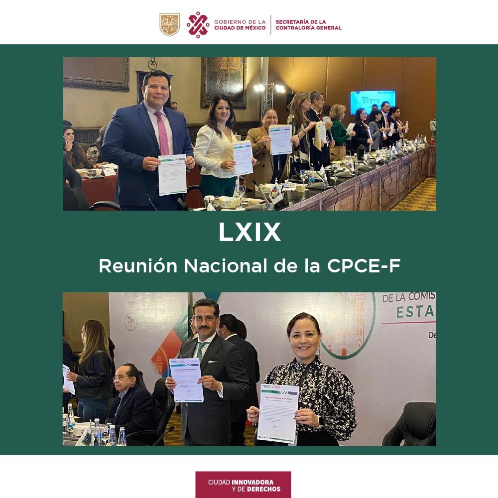 Secretaría de la Contraloría General CDMX on Twitter: "En el marco de los trabajos de la LXIX ...
