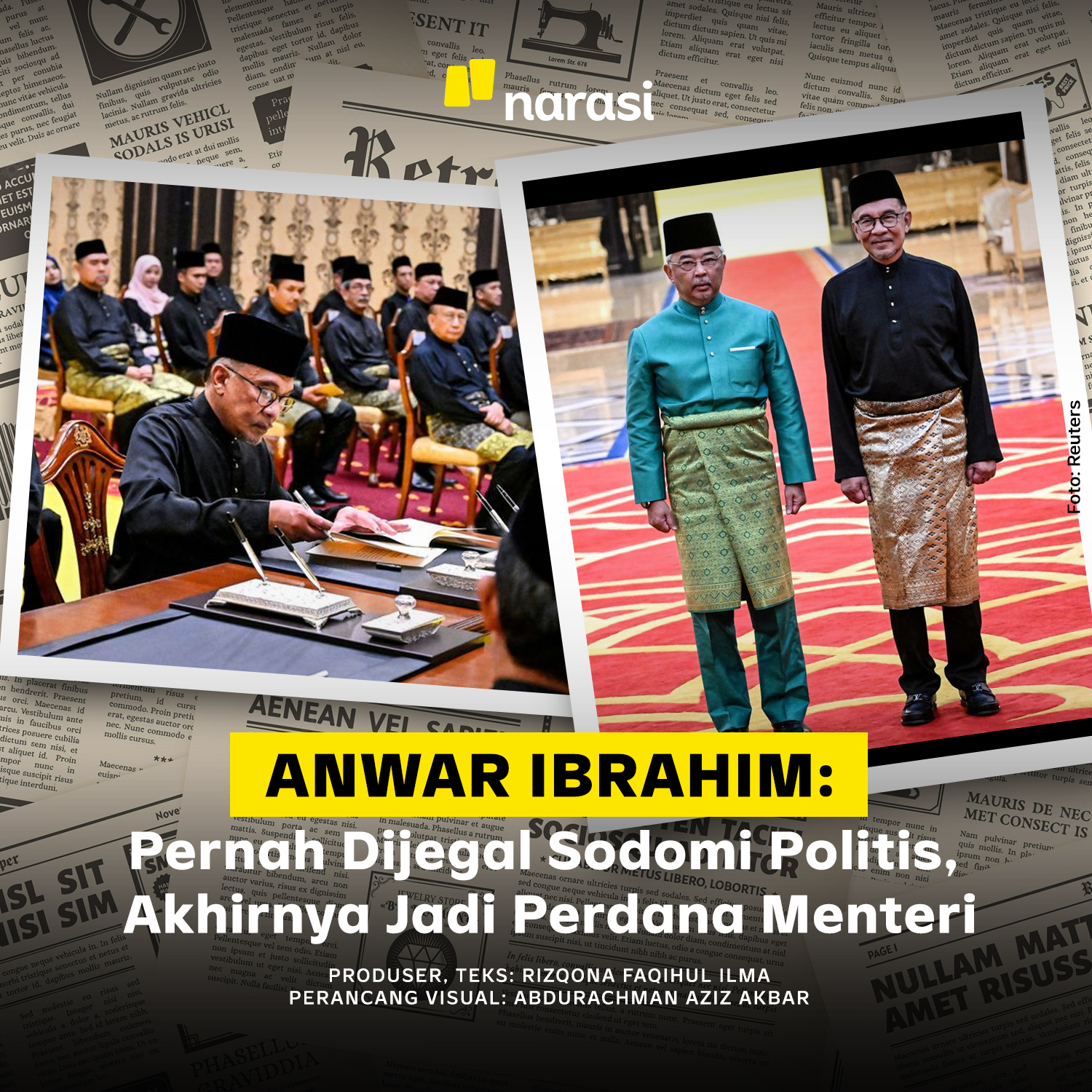 Narasi Newsroom on Twitter: "Anwar Ibrahim resmi dilantik menjadi Perdana Menteri Malaysia ...