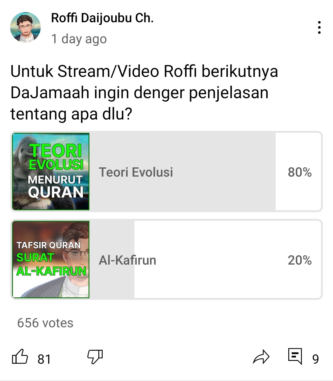 Roffi 大丈夫 📿VUstadz on Twitter: "By popular demand, Insyaallah konten Roffi selanjutnya akan ...
