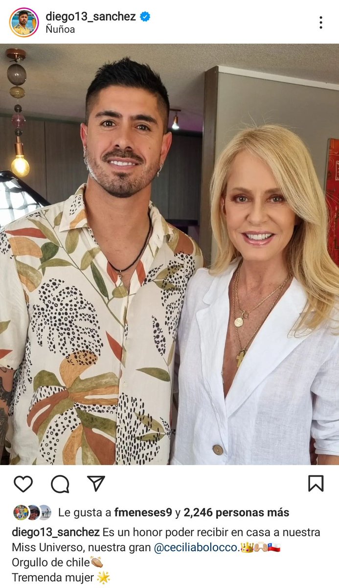 Alejandro Cisternas on Twitter: "Diego Sánchez y Cecilia Bolocco"