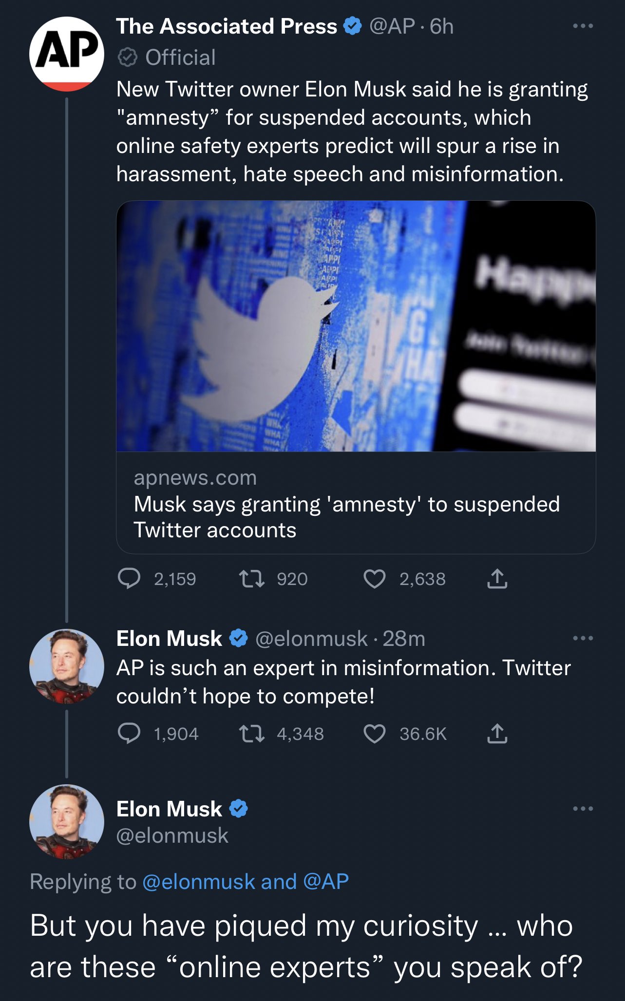 Best of Dying Twiter on Twitter: "2/ Elon responds to a tweet from The Wall Street Journal re ...