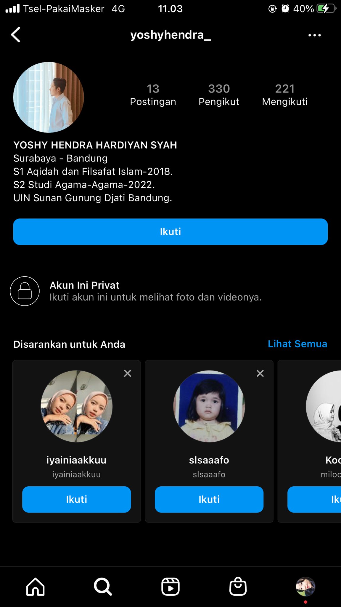 ayaaa on Twitter: "@sbyfess w sampe nyari ig mantan si sender saking keponya😭 https://t.co ...