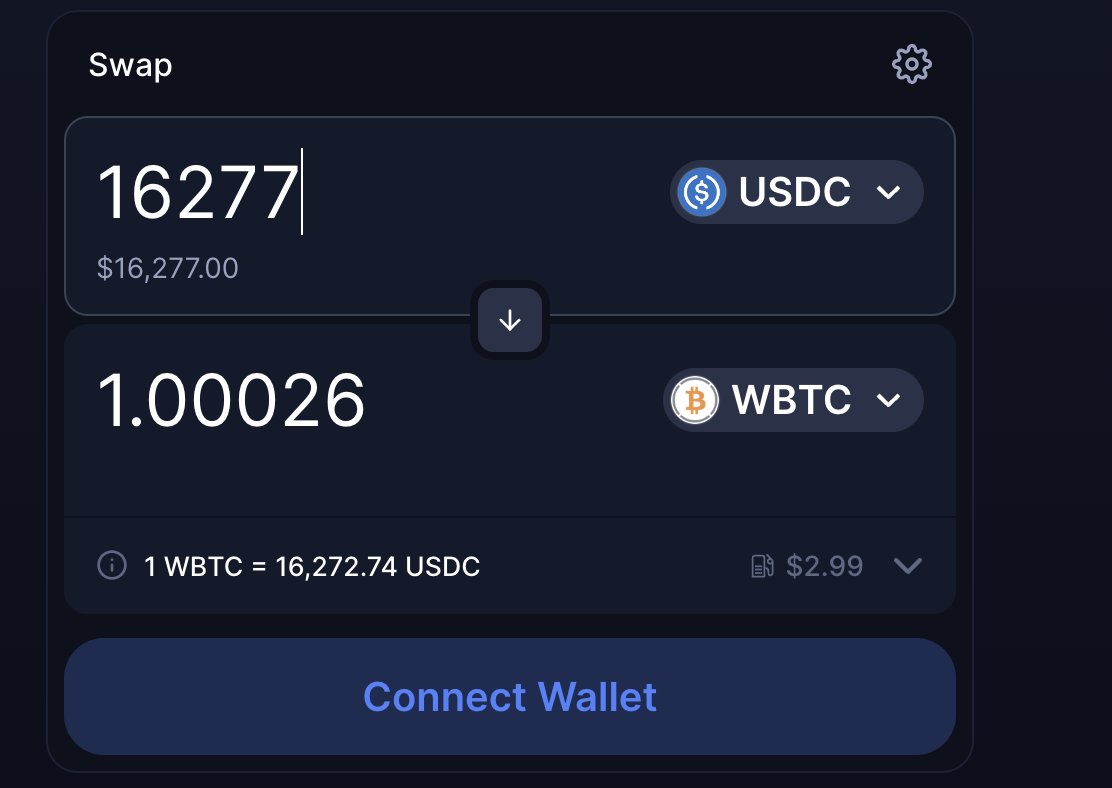 Why is nobody arbing wBTC right now? saw thread other day from @SmallCapScience so been looking ...