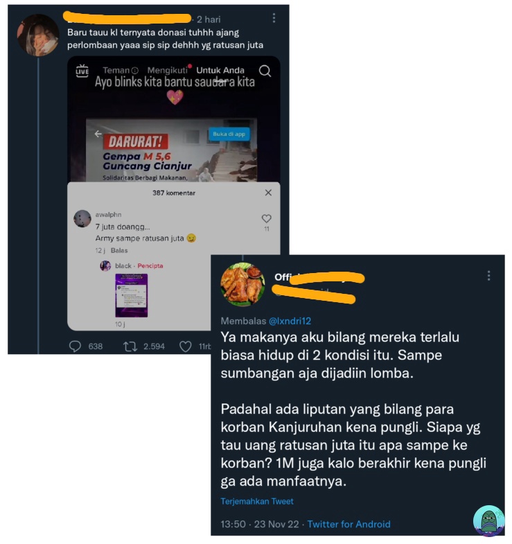 Tanyarl on Twitter: "💚 CW // KPOP Guys, jgn seudzon dulu y sama donasi yg army handle, apalagi ...