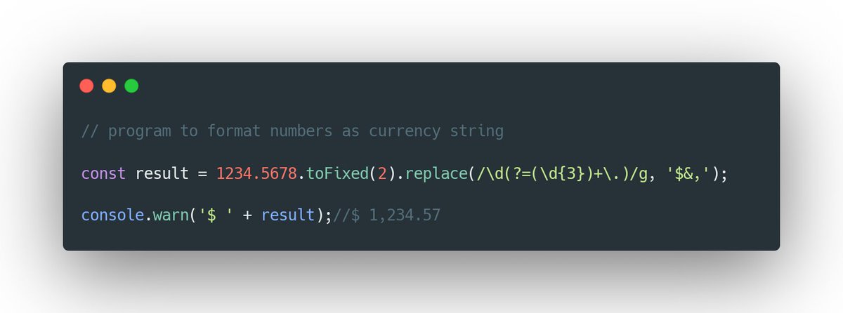 Format Numbers As Currency Strings Using Javascript 🚀 👇🧵 Thread From
