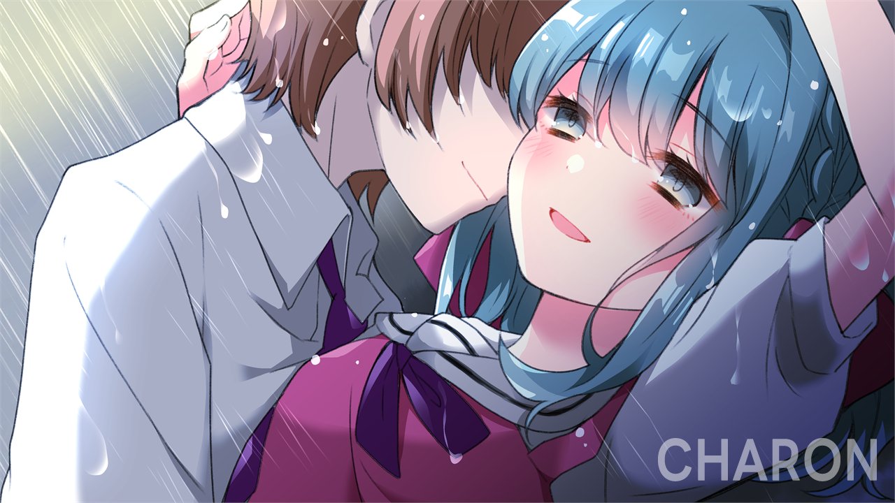 CHARON（🔞作品/広報用）2日目西く16a on Twitter: "12/31発売【ヤンデレイン】ストーリーCG紹介 学校を壊す決断をした主人公。 大雨に打たれながら、やどりと最後の瞬間 ...