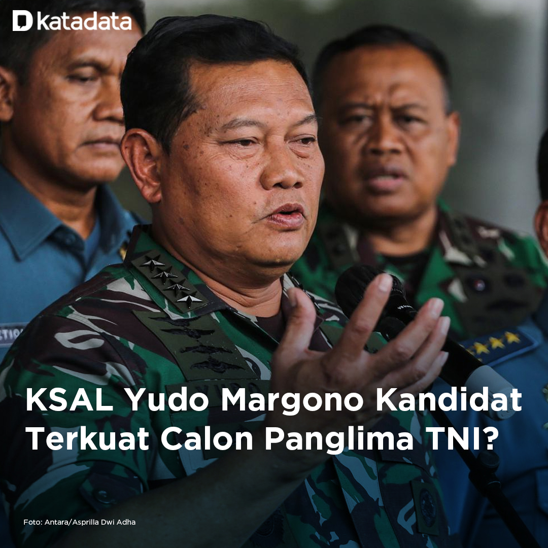 Katadata.co.id on Twitter: "Nama Kepala Staf Angkatan Laut (KSAL) Laksamana Yudo Margono disebut ...