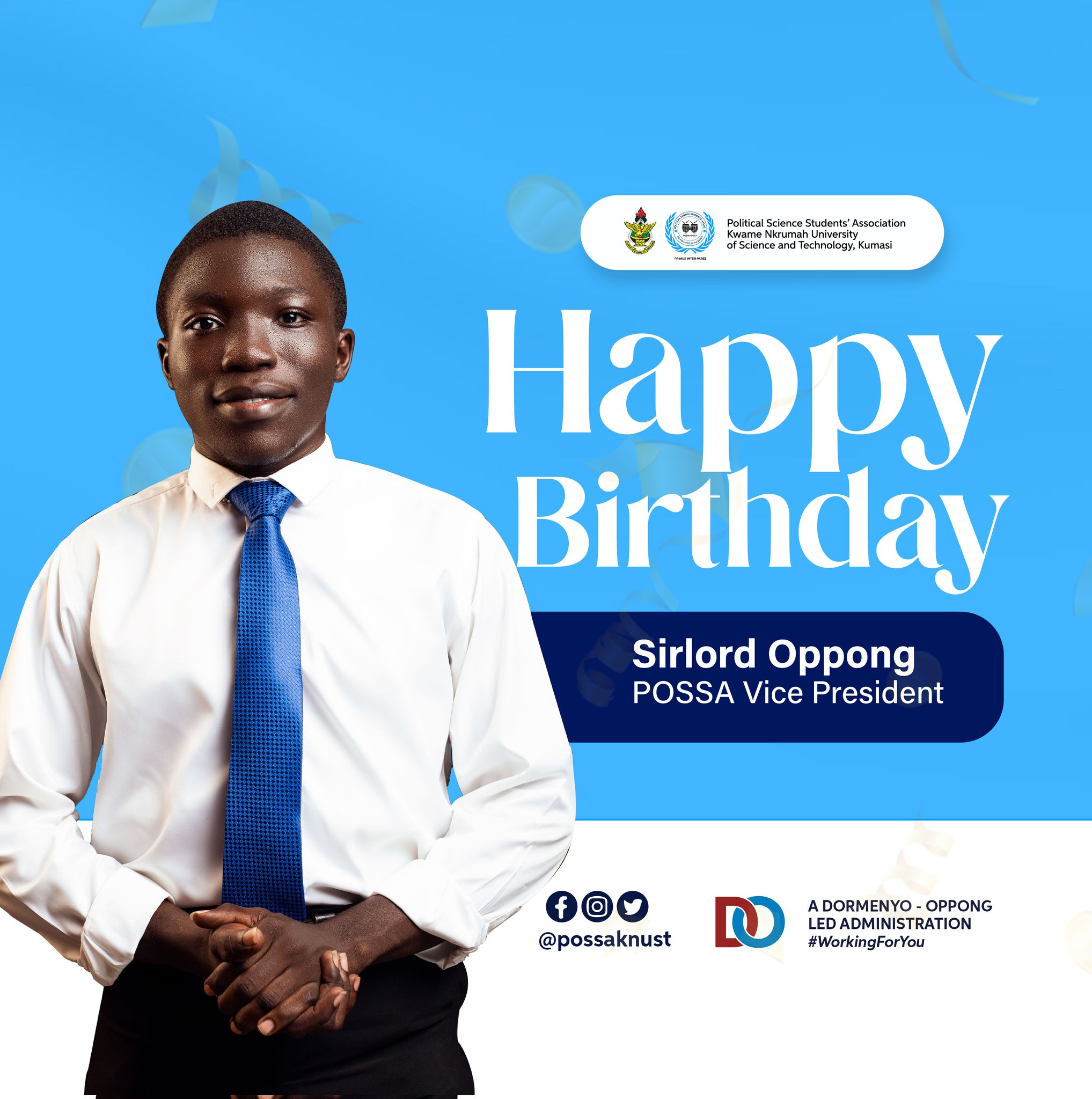 POSSA-KNUST on Twitter: "A very happy birthday to our Vice President, SirLord Oppong. May God ...