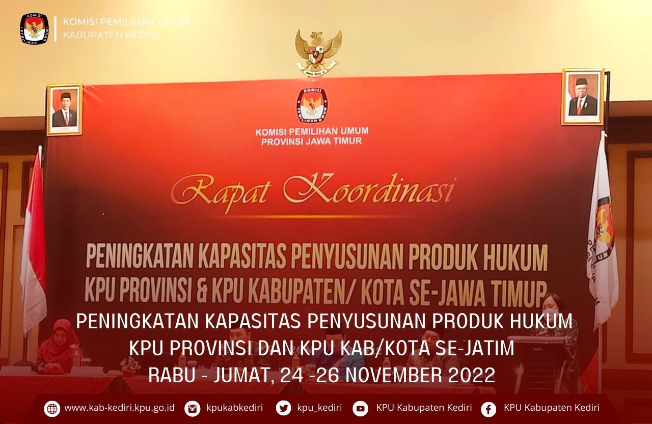 KPU Kabupaten Kediri on Twitter: "#TemanPemilih, Kamis (24/11) KPU Kabupaten Kediri mengikuti ...