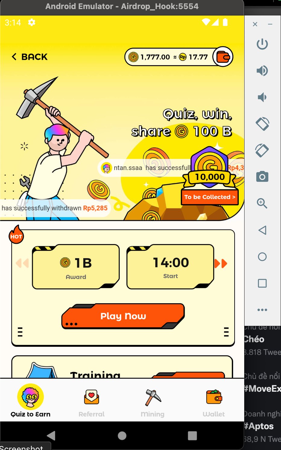 Nguyen Son | VF Ventures on Twitter: "Hướng dẫn làm Autoclick và Multiaccount cho game Hooked