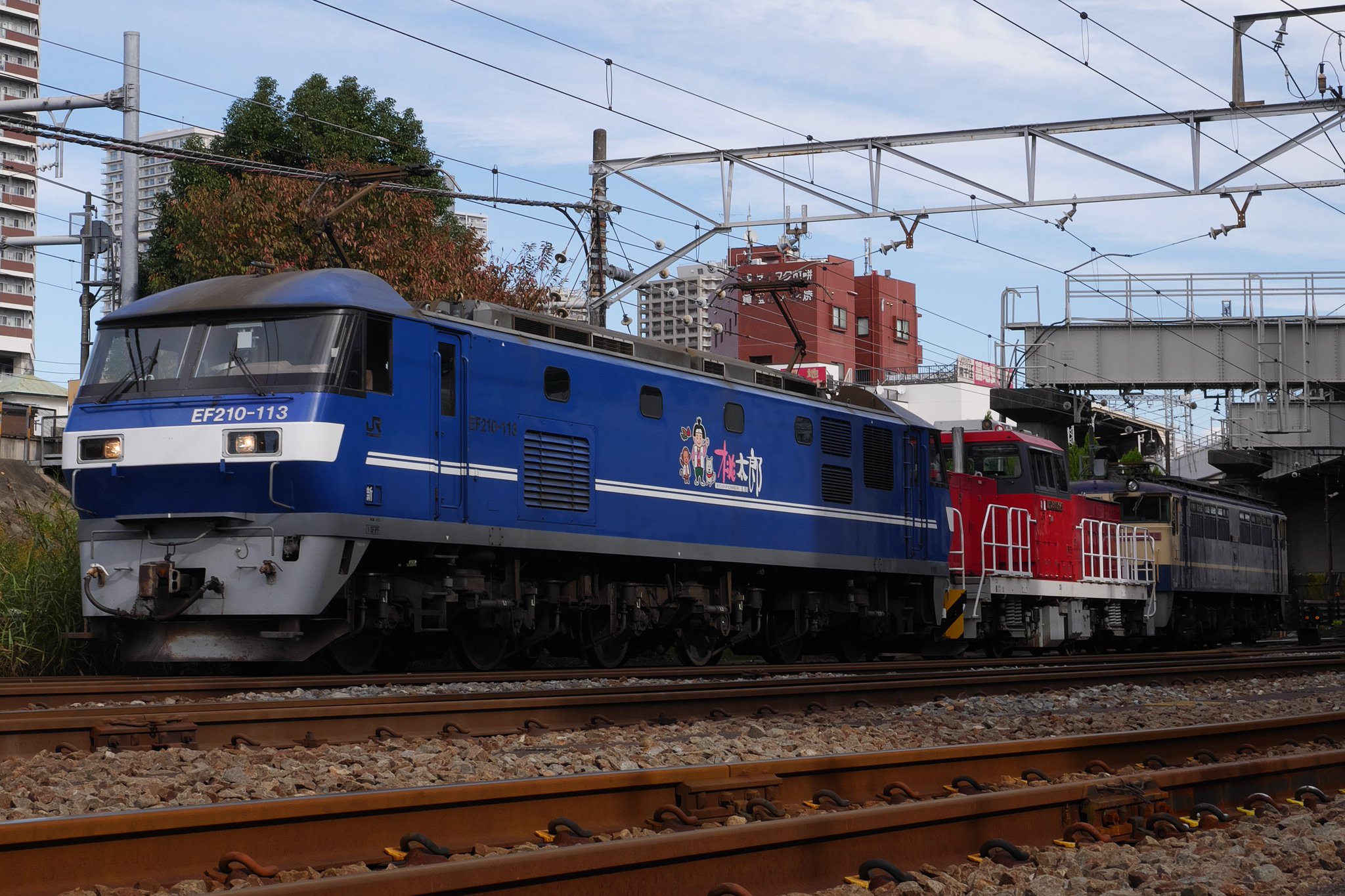 N on Twitter: "11/24 『EL+DL+EL』 単8581 (新鶴見~隅田川) EF210-113[新]+HD300-34[新](ﾑﾄﾞ)+EF65 2139[新](ﾑﾄﾞ ...