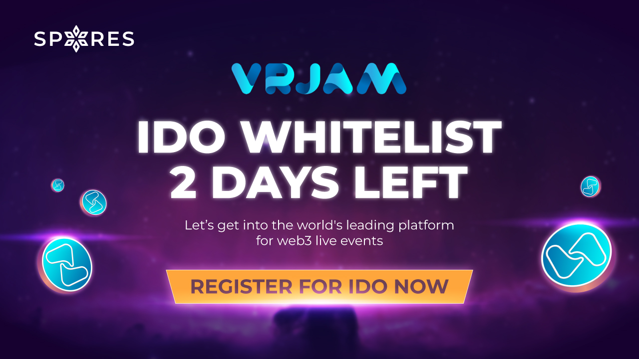 Spores Network on Twitter: "🔥 2 DAYS LEFT - VRJAM IDO Incoming! 🔥 VRJAM- a rising immersive ...