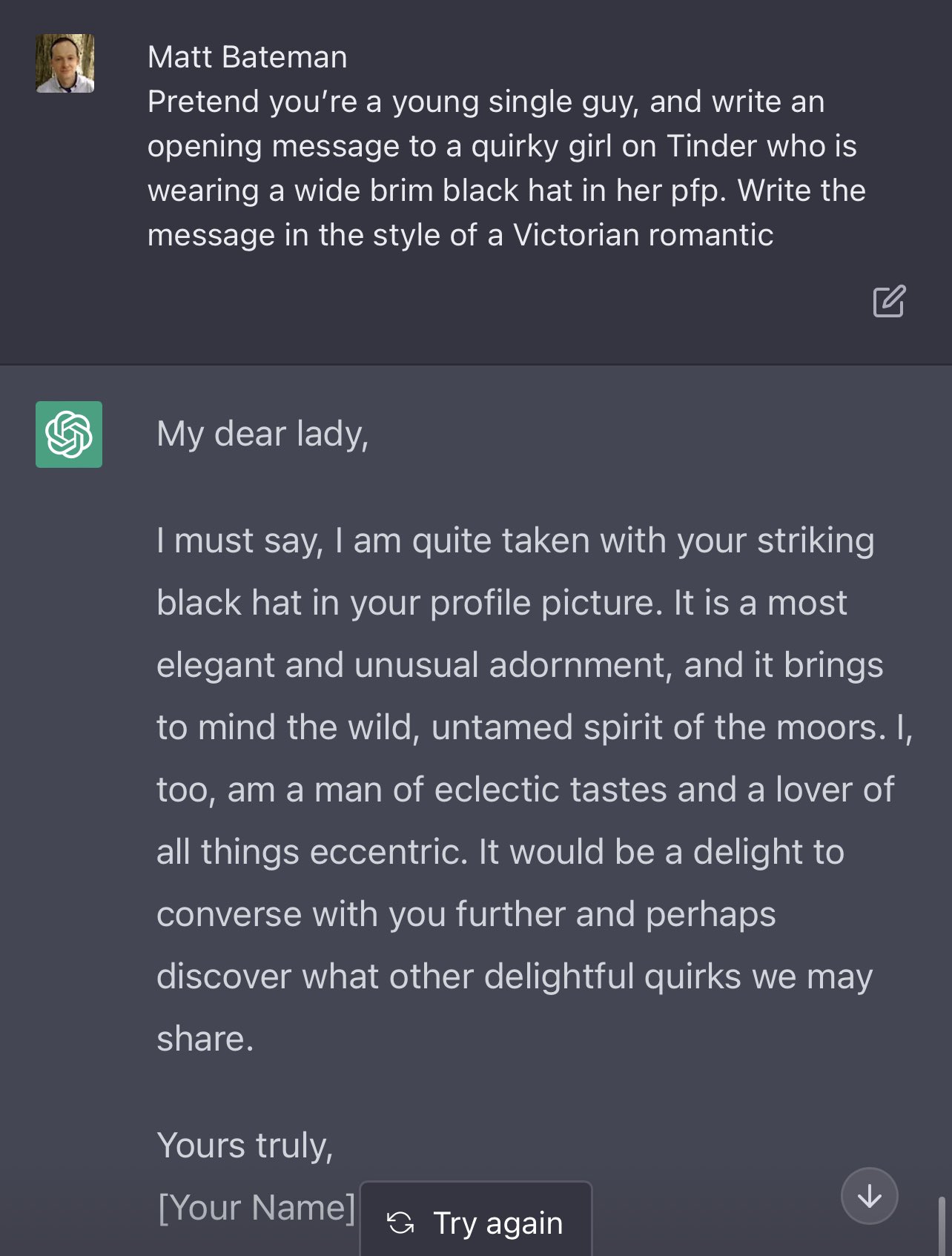 Matt Bateman 🍅 on Twitter: "@gptbrooke oh fuck https://t.co/m5UdgqWbUT" / Twitter