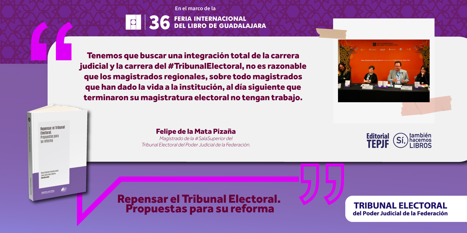 Tepjf On Twitter 馃敺presentaci贸n Del Libro Repensar El Tribunal