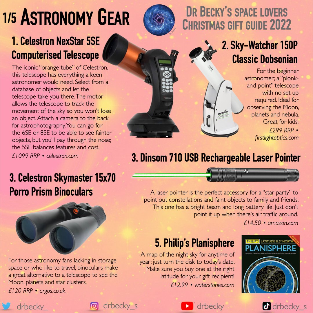 Dr Becky Smethurst on Twitter: "All this week I'm posting my Gift Guide for space lovers. Today ...