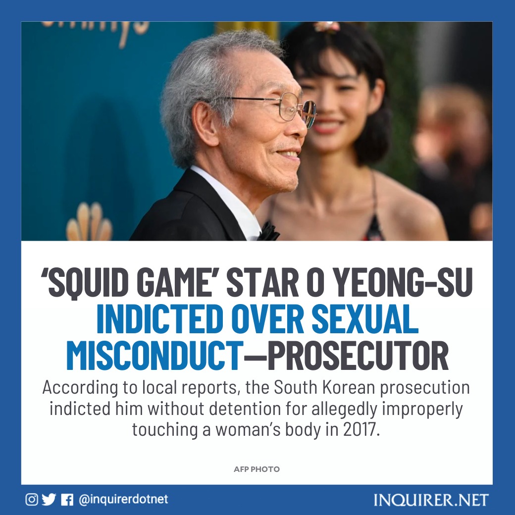 Inquirer on Twitter: "78-year-old ”Squid Game” actor O Yeong-su has been indicted on charges of ...